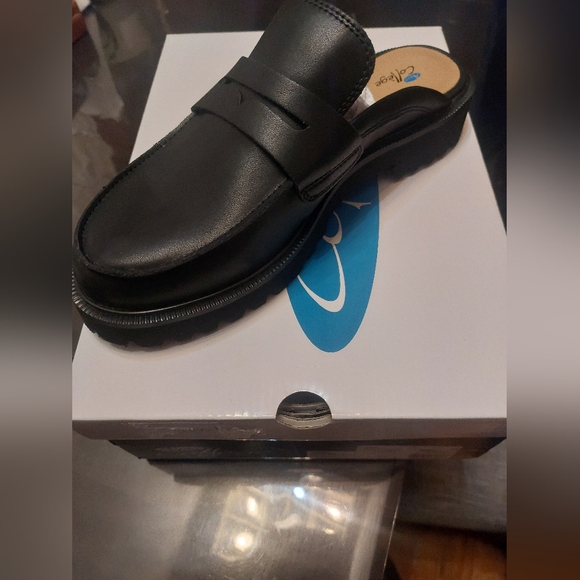 aqua college | Shoes | Aqua College Womens Fever Black Leather Mule ...